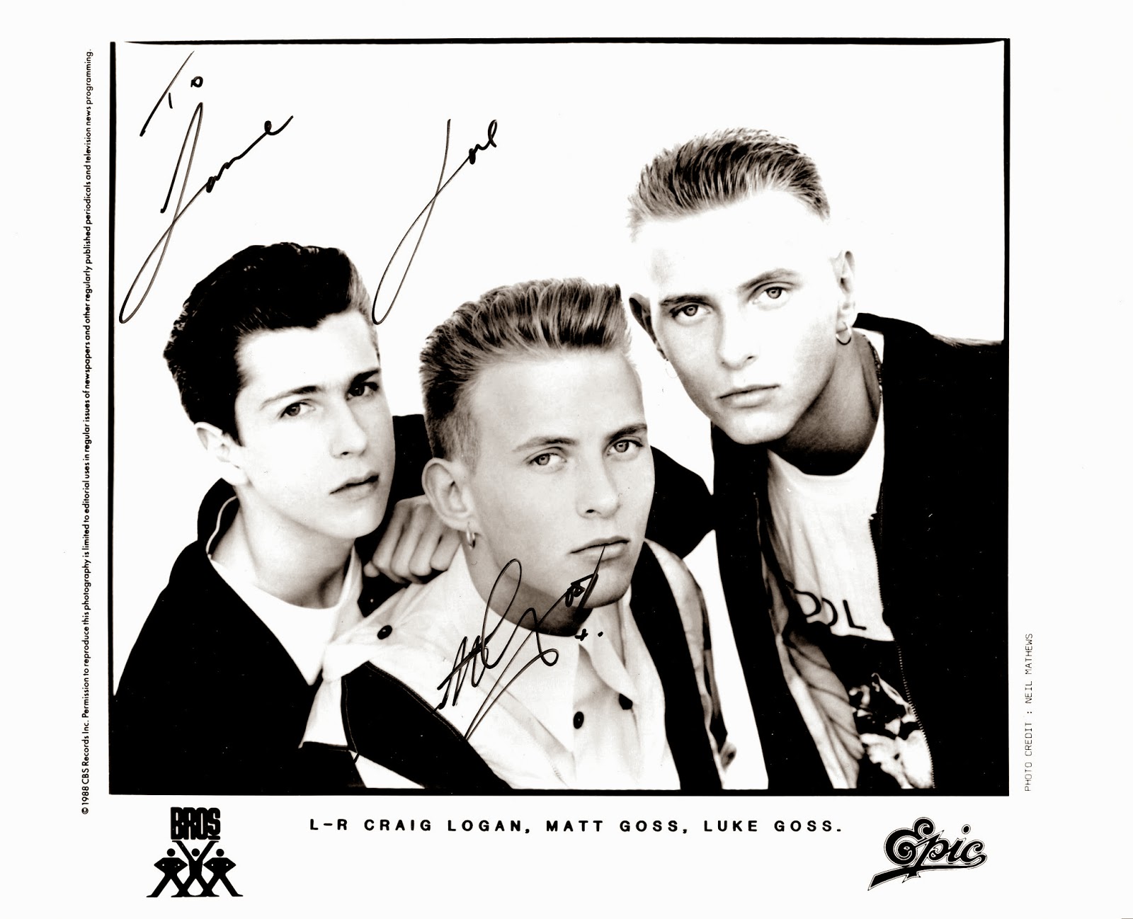 Lansure's Music Paraphernalia: BROS | MATT GOSS | LUKE GOSS