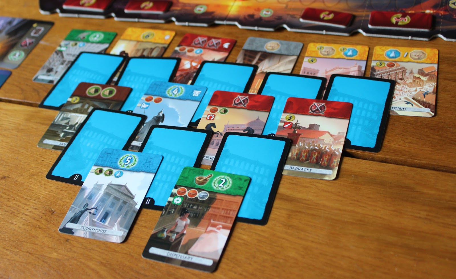 Random Nerdery: Cardboard - 7 Wonders: Duel Board Game Review
