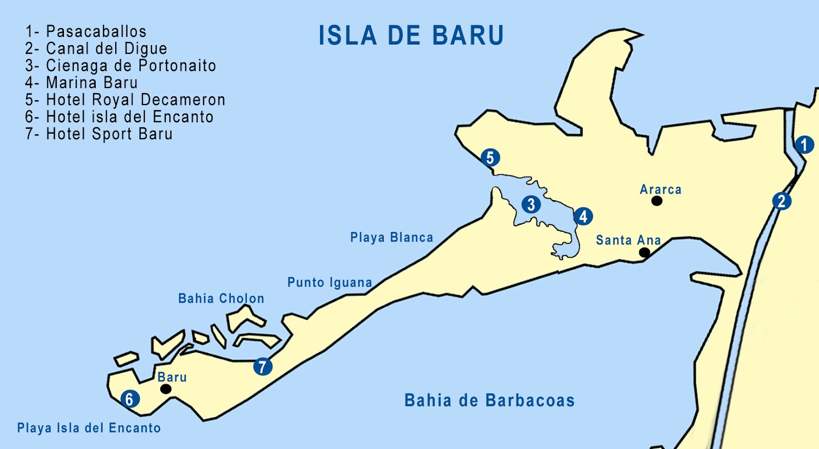 MONUMENTOS NATURALES: ISLA BARÚ