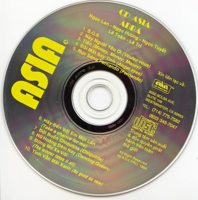 Asia CD 30 - ABBA ~ Cover Nhạc Việt