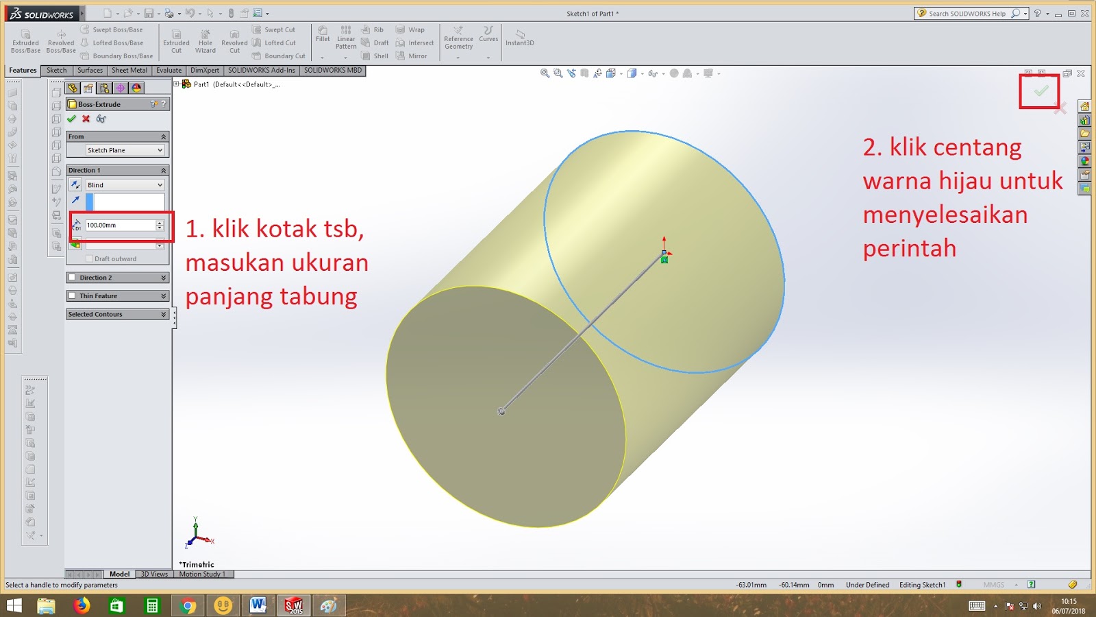BELAJAR SOLIDWORKS PEMULA 1