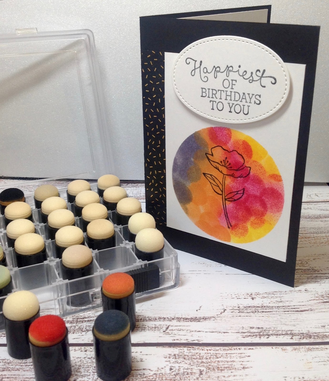 Aussie Stampers : Masked Dauber Dotting Technique. Stampin' Up ...