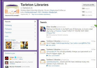 Library Online Lounge - Tarleton Libraries: Did You Know?