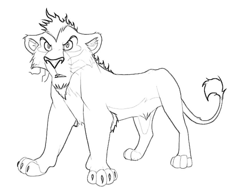 Lion King 2 Coloring Pages Nuka