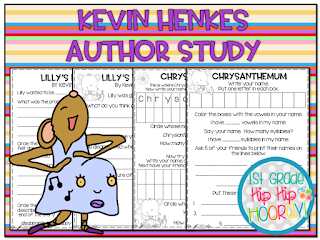 1st Grade Hip Hip Hooray!: Kevin Henkes Author Study