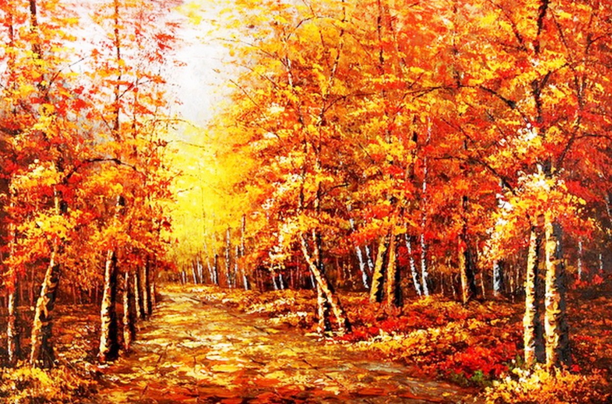 Pintura de bosques - Imagui