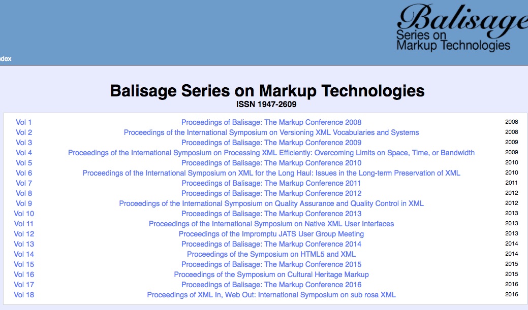 Science hubs & hub Sciences: balisage and Interchange vs. Interoperability. Proceedings The ...