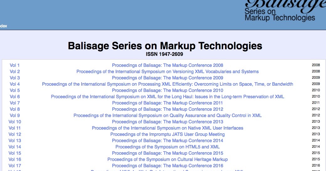 Science hubs & hub Sciences: balisage and Interchange vs. Interoperability. Proceedings The ...