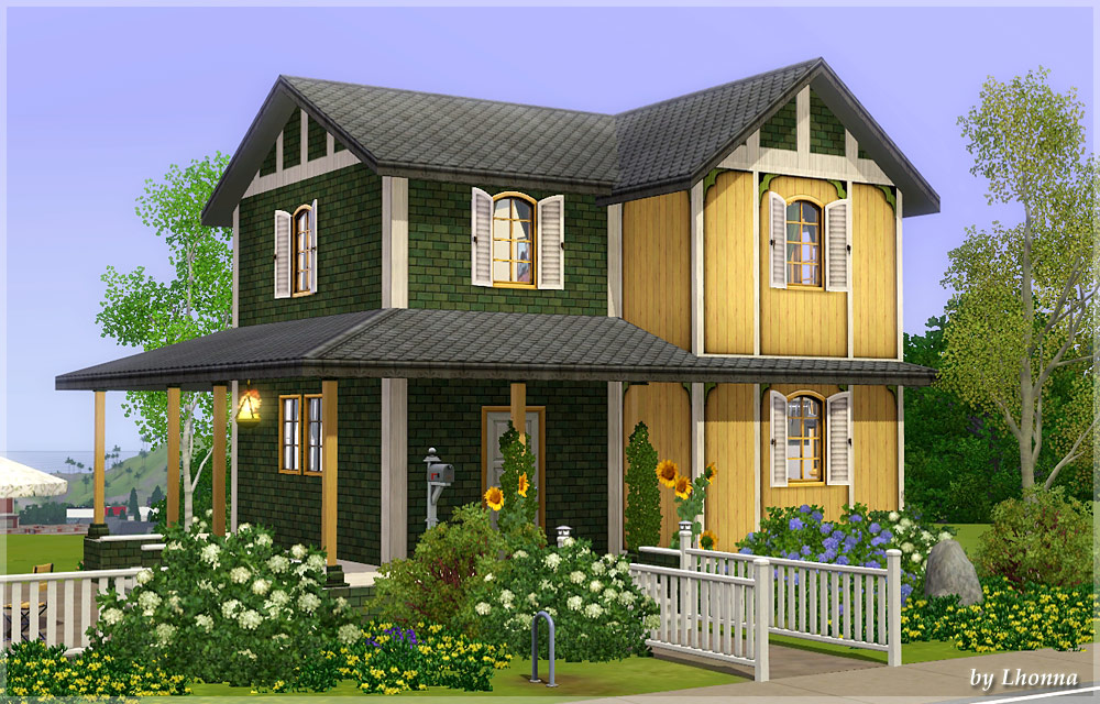 My Sims 3 Blog: Sunflower - small house for a family by Lhonna