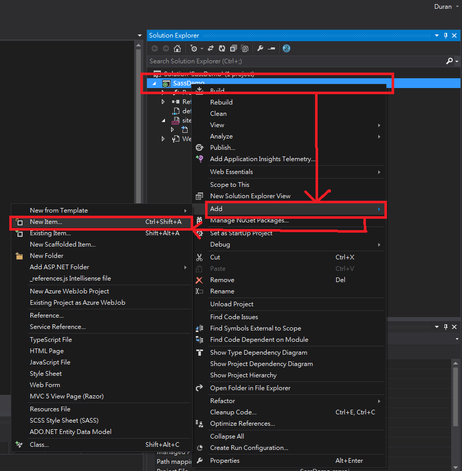 [Sass][Visual Studio] SASS 語法介紹2 (Import, Extend, Comment, error , and ...