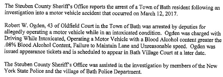 Wellsville Regional News (dot) com: Steuben County Sheriff's Blotter Wellsville Regional News (dot) com: Steuben County Sheriff's Blotter