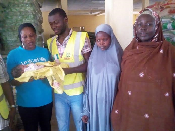 Photos: NEMA again welcomes a newborn baby in Fufore IDP camp, Adamawa ...