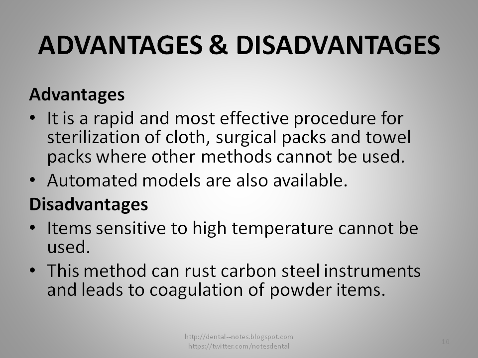 Dental Notes: Autoclave NOTES