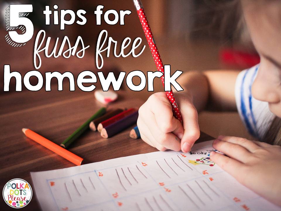 5 Tips to Make Homework Easy - Polka Dots Please