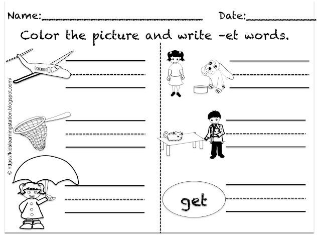 My English Tutor: Short Vowel e (-ed, -eg, -en, -et words)