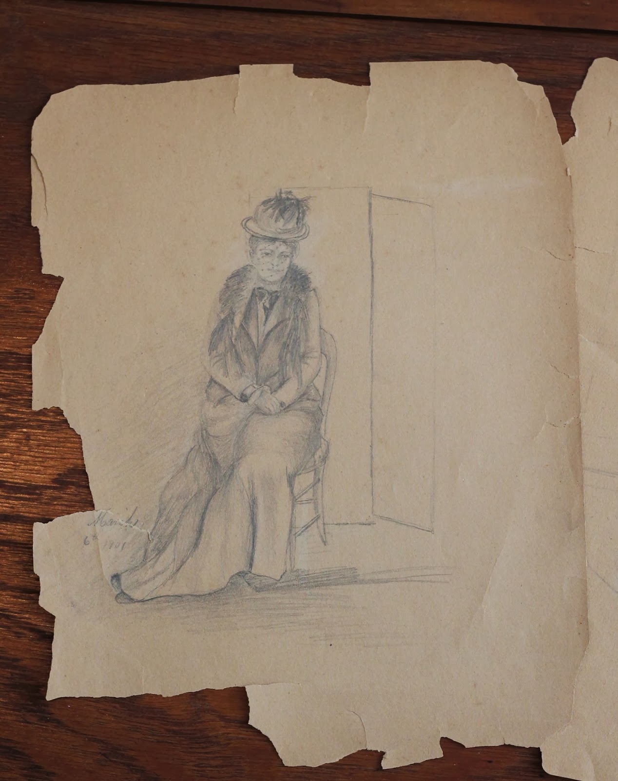 Helen and Her Daughters: Vintage Drawings