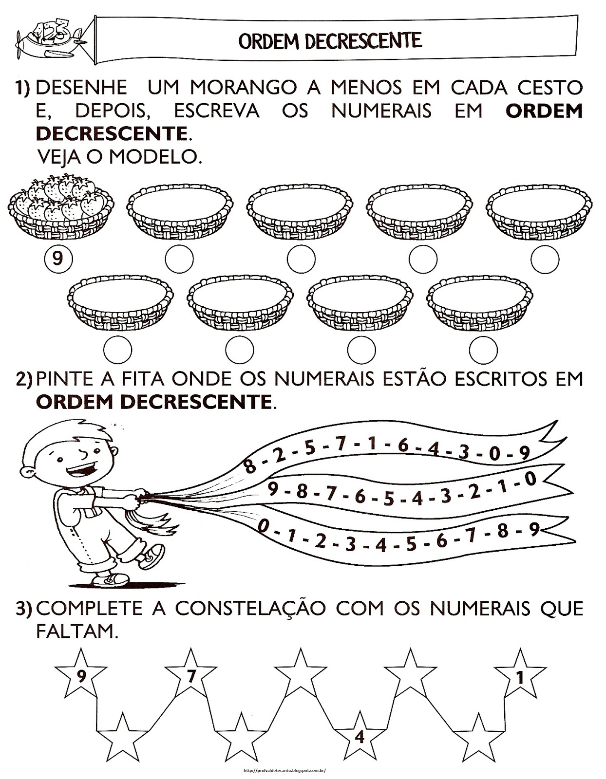 Professora Valdete Cantu: Ordem Crescente e Decrescente