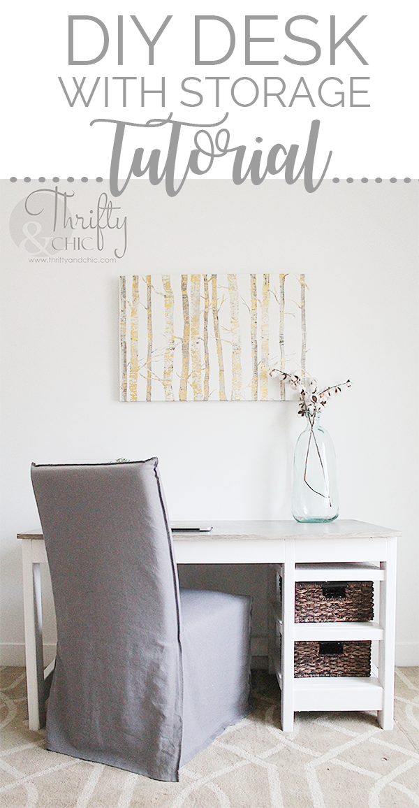 DIY Desk With Storage Tutorial
