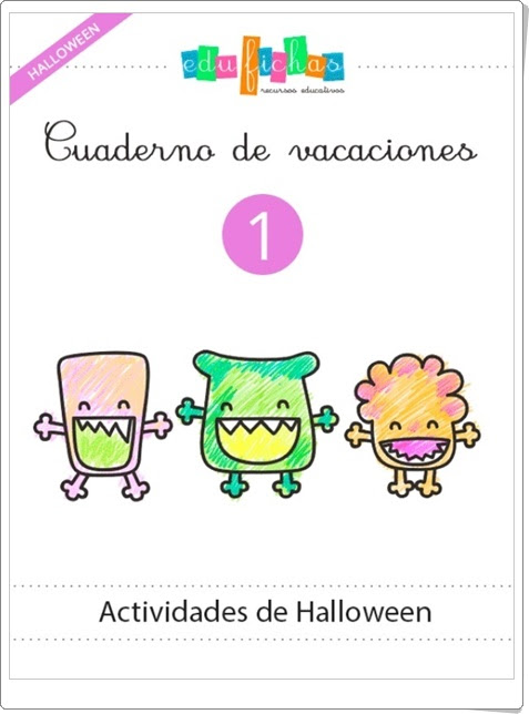 Recursos didácticos para imprimir, ver, leer: "Cuadernillo de Halloween ...