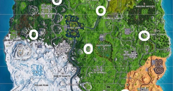 All Outpost Locations Map Week 10 Season 7 Fortnite