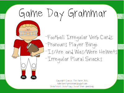 Football Game Day Grammar