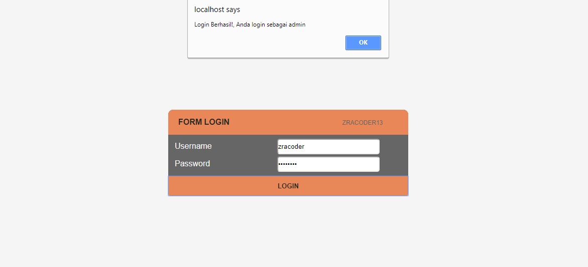 Membuat Form Login dengan PHP | PHP Tricks - ZRACODER 13