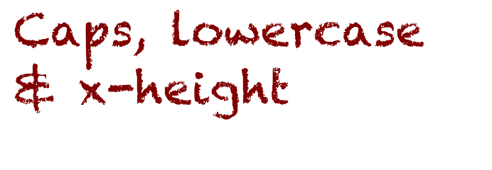 RevInEducation: Caps, Lowercase & x-Height: The Development of Sassoon ...