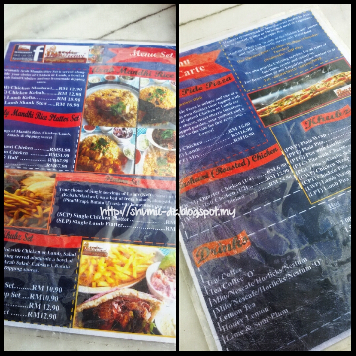 Nasi Arab di Mashawi Grill!