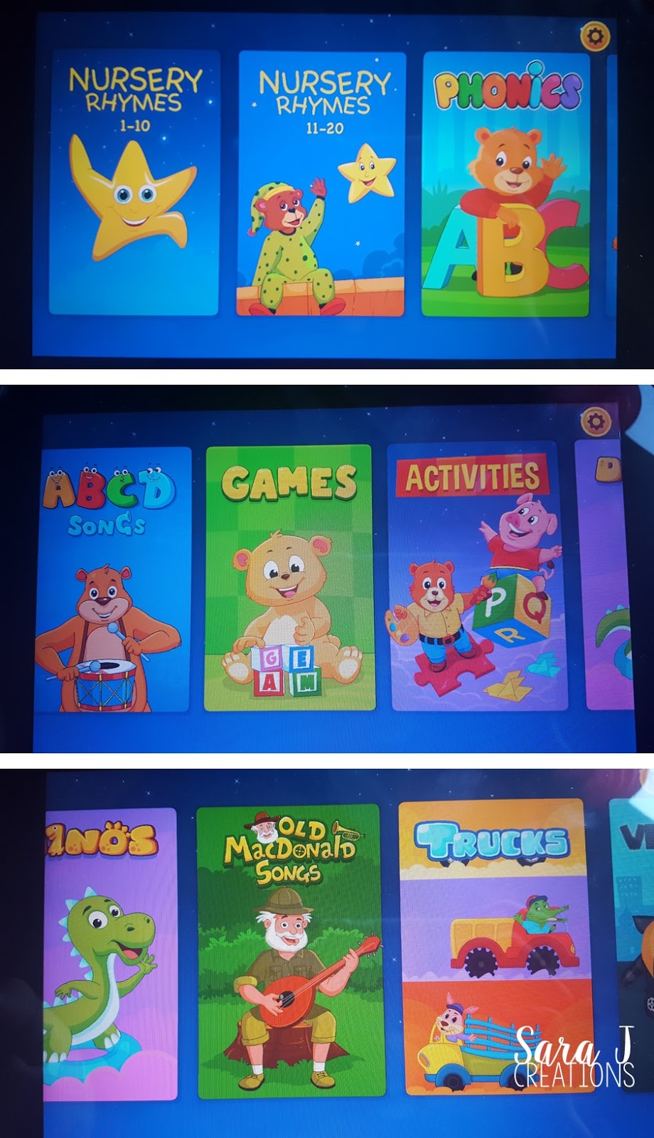 An All in One App for Preschoolers | Sara J Creations