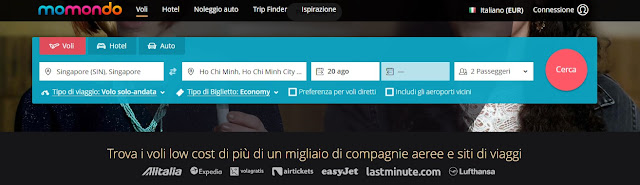 gattosandro viaggiatore - travel blog: Le mie ricerche dei voli su Momondo
