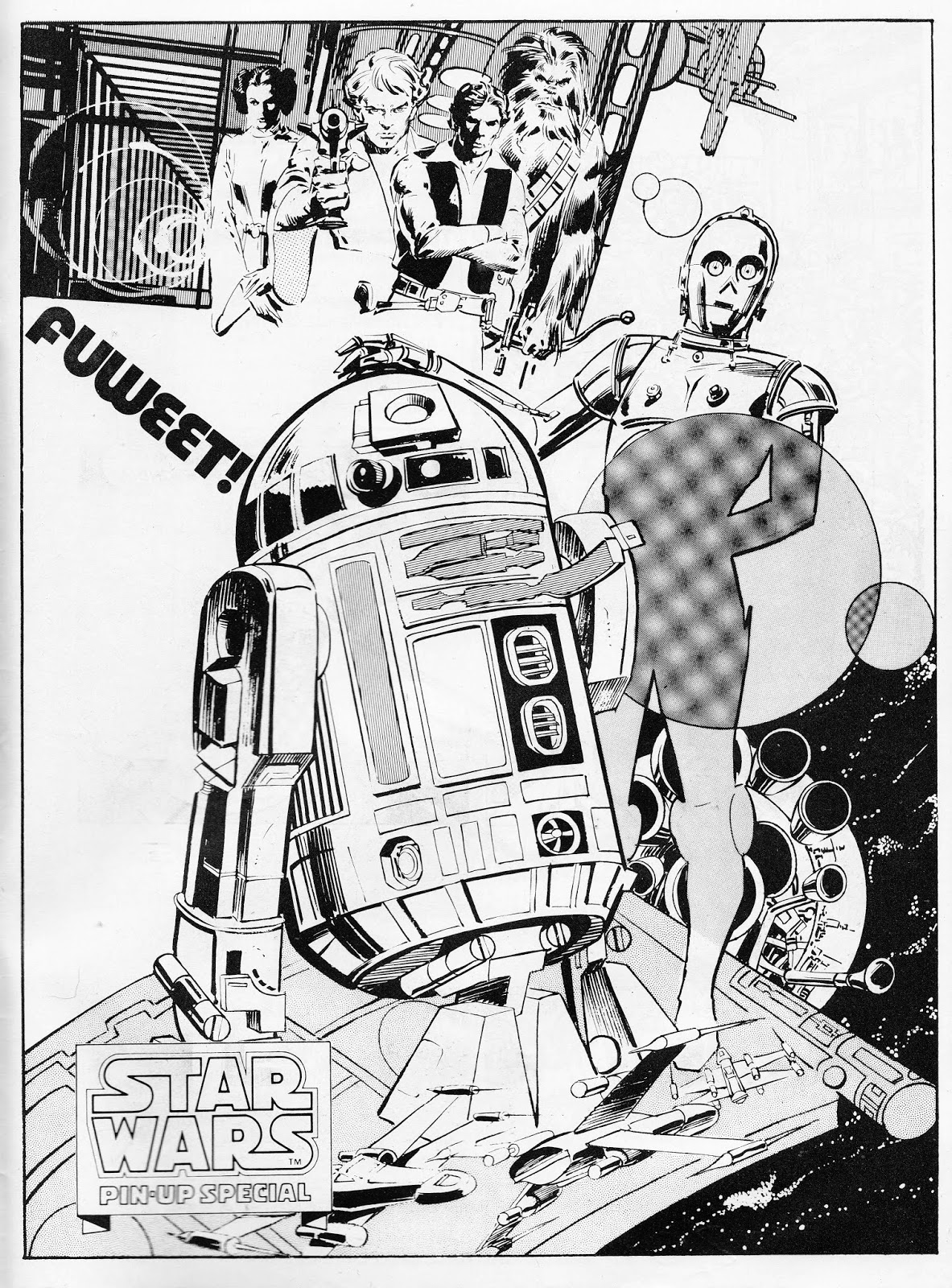 STARLOGGED - GEEK MEDIA AGAIN: 1978: STAR WARS WEEKLY PIN-UP (Marvel UK)