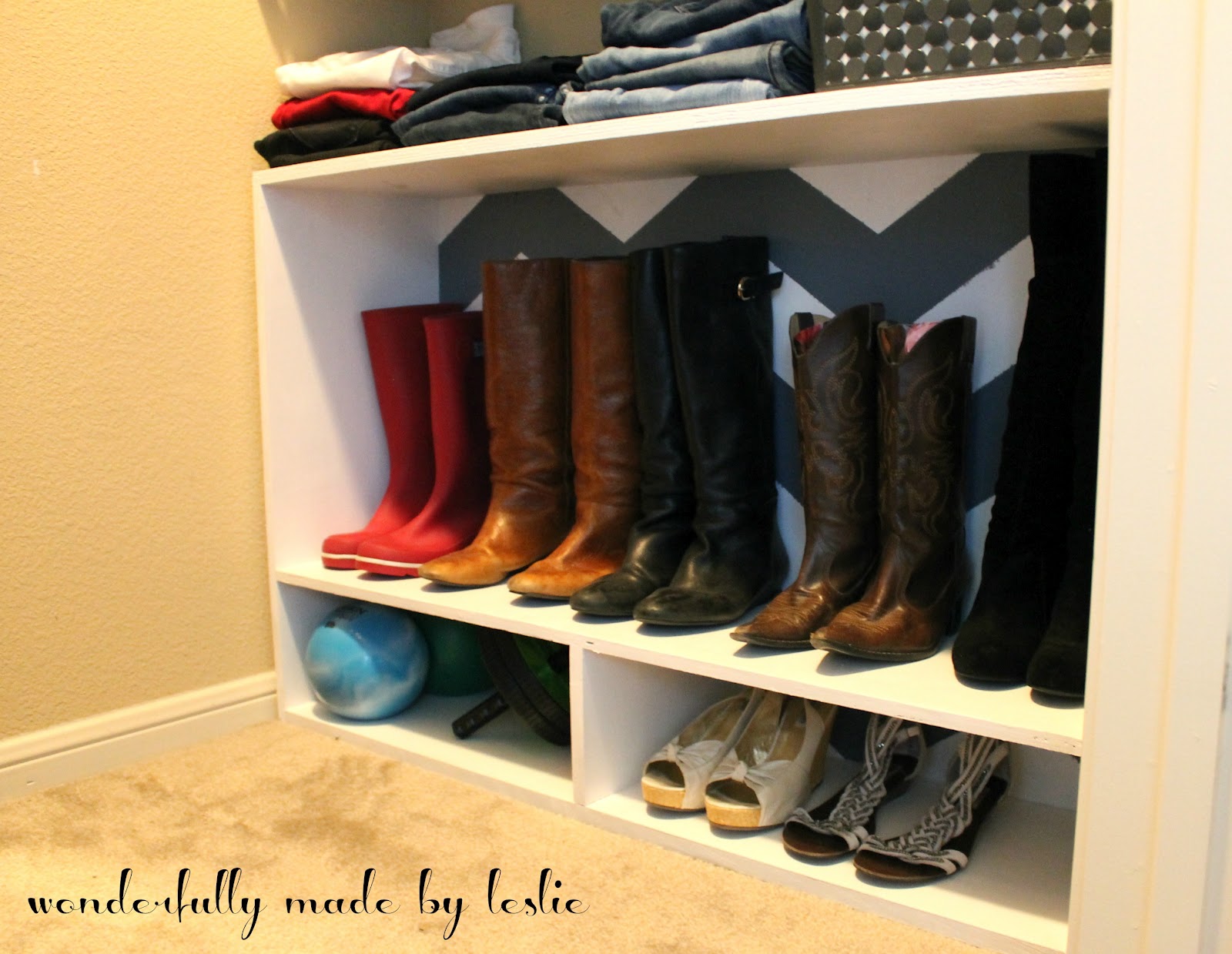 Wonderfully Made: My New Boot Shelf!