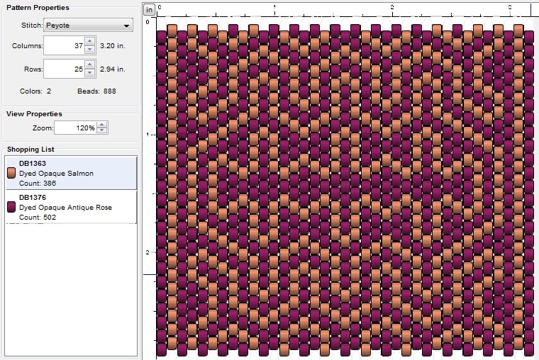 Imaginesque: Beading: Peyote Stitch Pattern 18