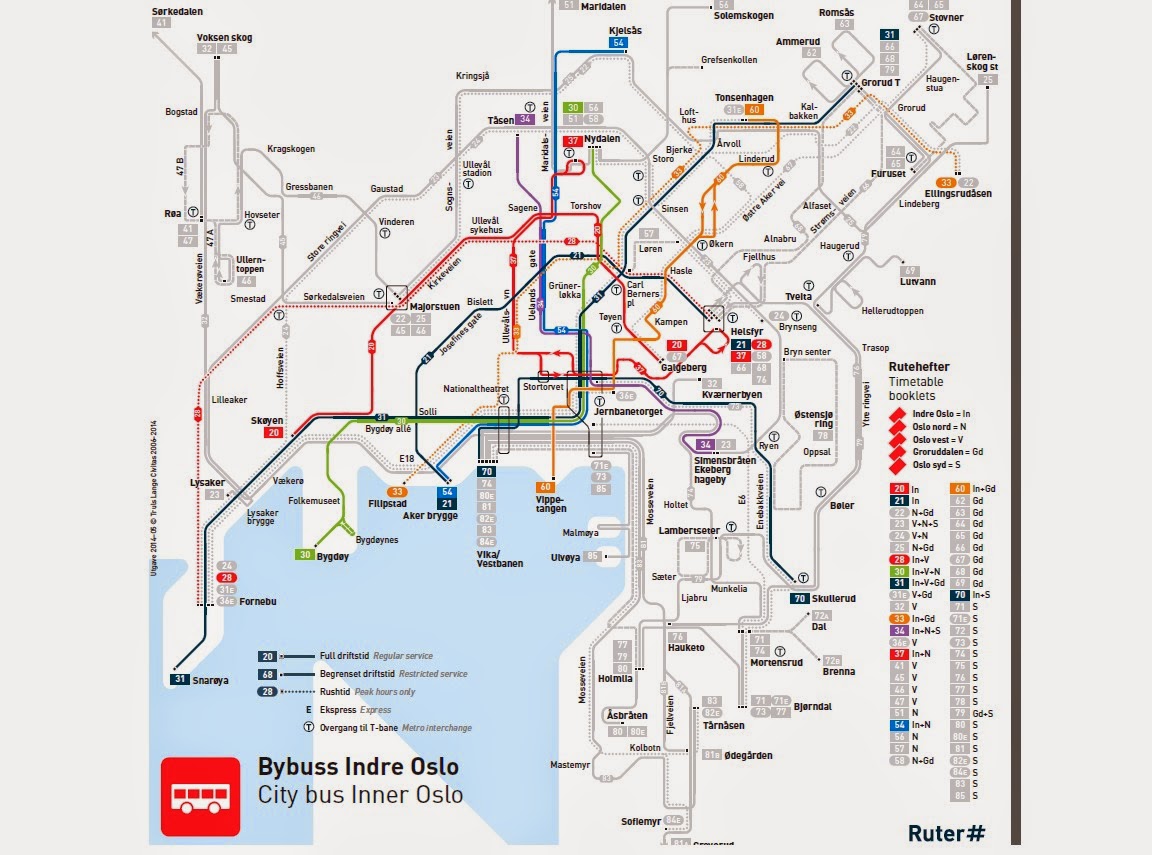 Oslo Bus Map ~ EXODOINVEST