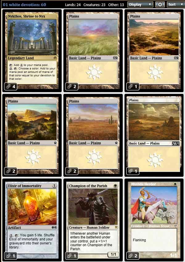 Magic the Gathering Adventures: [Legacy] White Devotion mostly Human deck