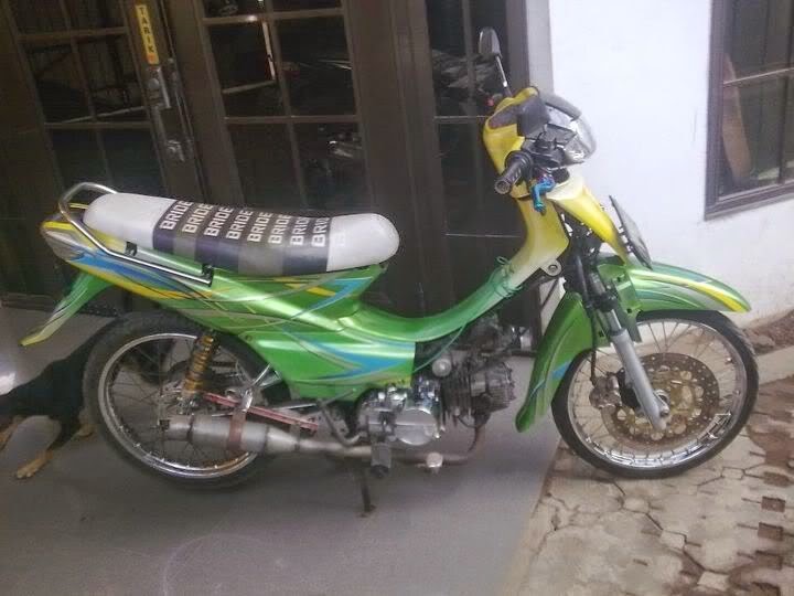 Foto modifikasi supra fit lama new airbrush ban kecil besar 2004 2005 ...