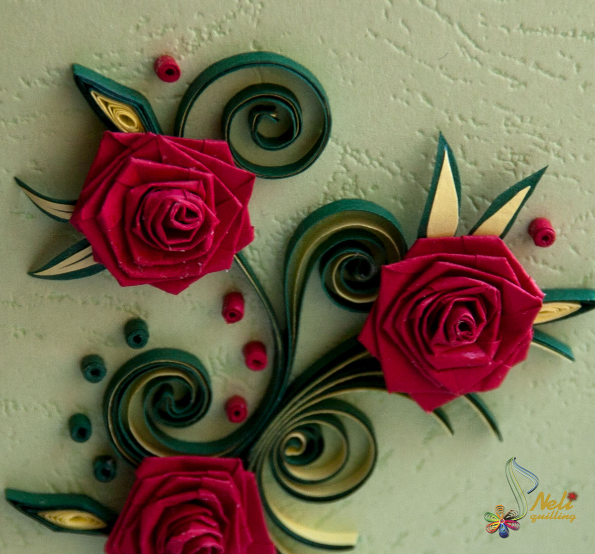 Neli Quilling Art: Quilling small cards - roses