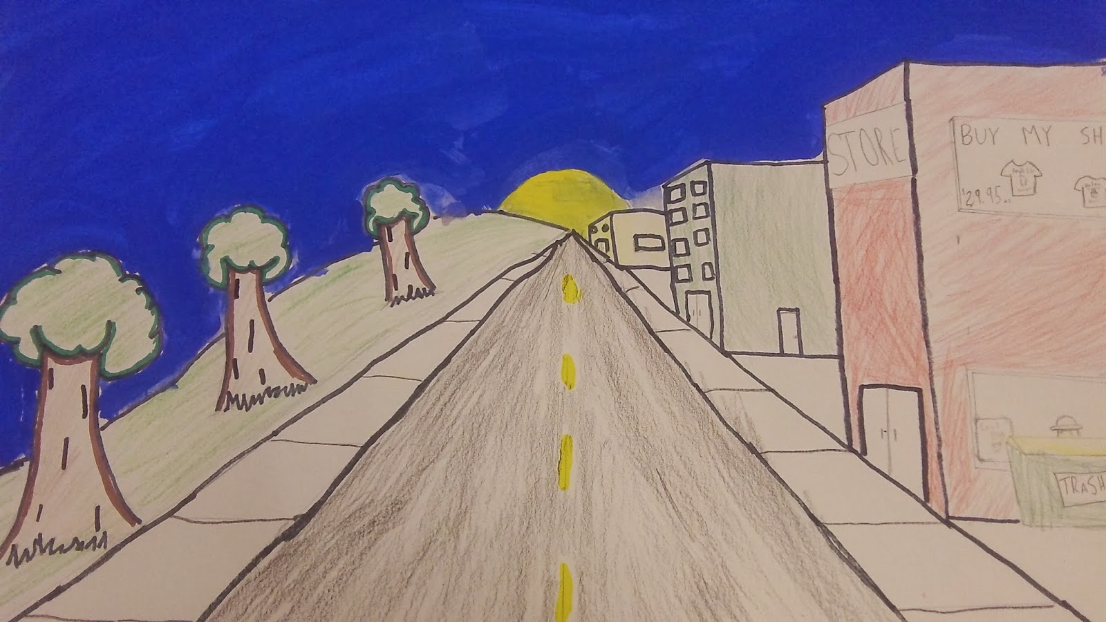 Cook-Wissahickon Art Department: One Point Perspective