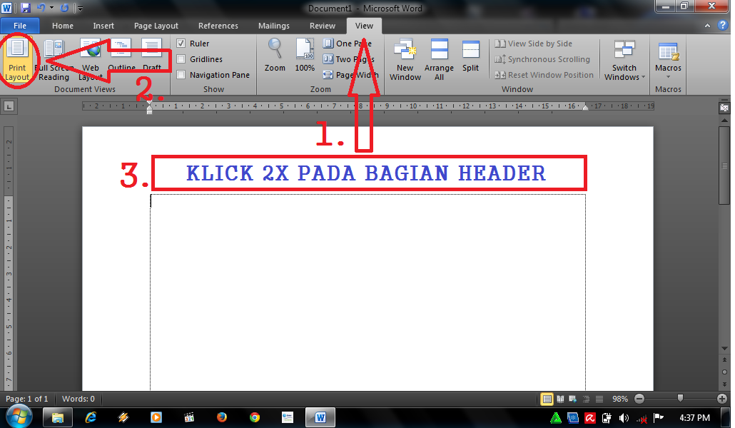 Cara Membuat Kop Surat Menggunakan Microsoft Word - Thoriq's