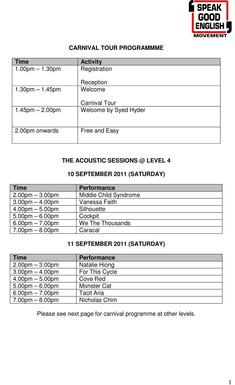 MusicArtLifeSg (Beta changes in progress): Speak Good English Movement ...