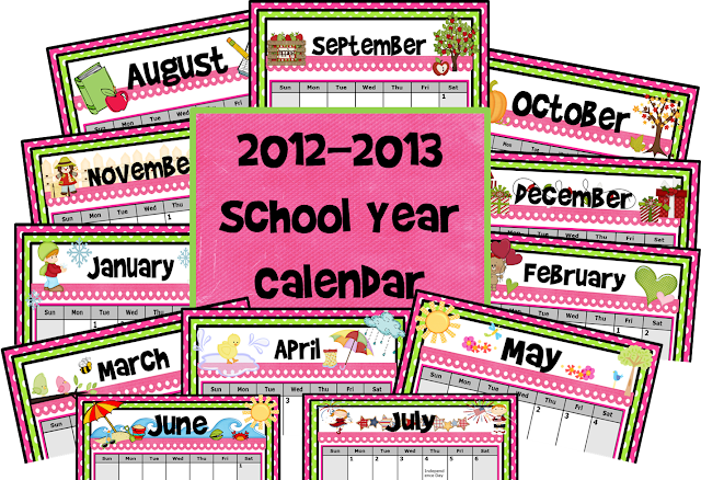 Classroom Freebies Too: Teacher Binder/Calendar Freebies!
