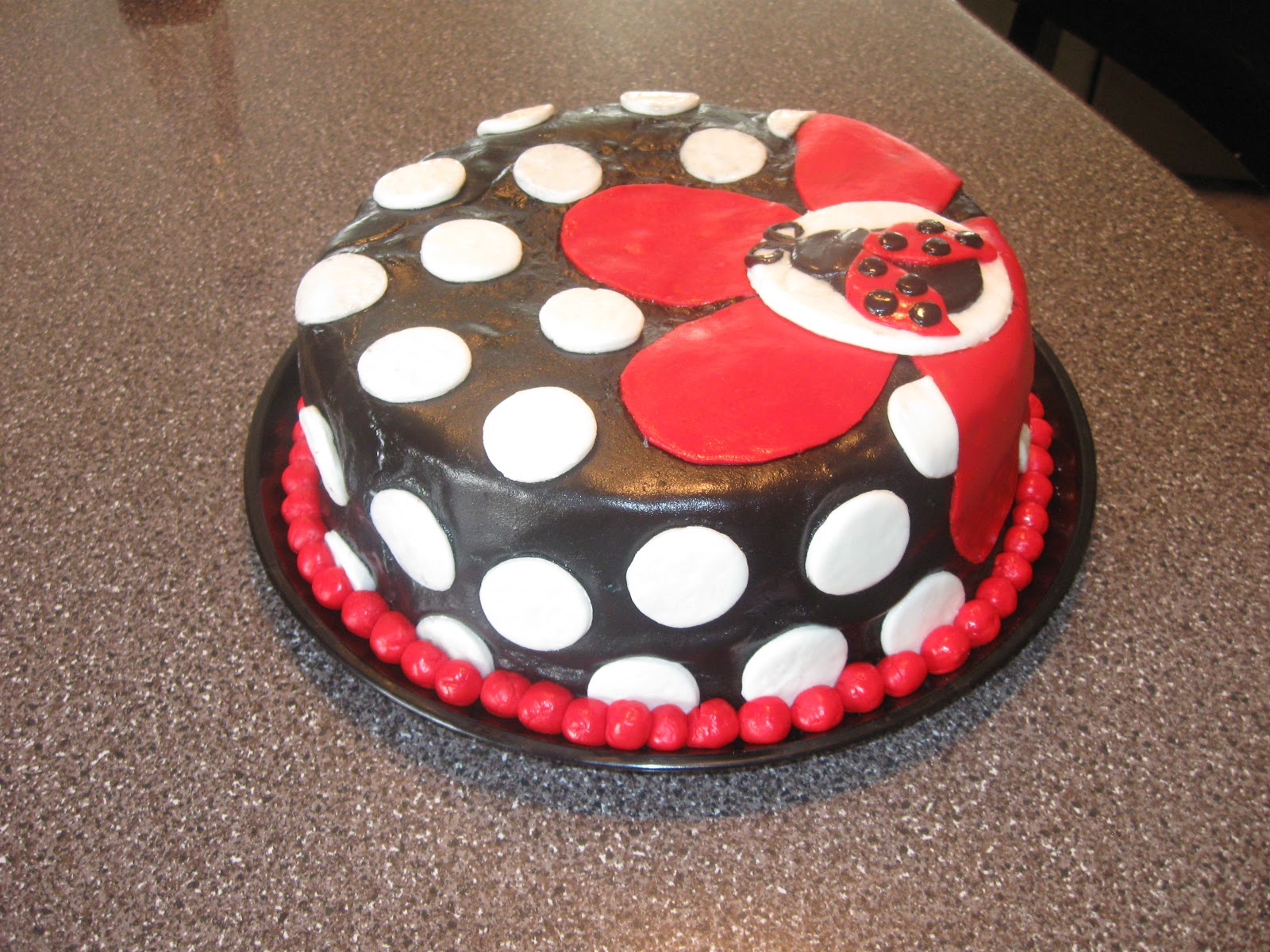 Jody's Dishes: Another Foundant Cake . . . you'd think I'd learn