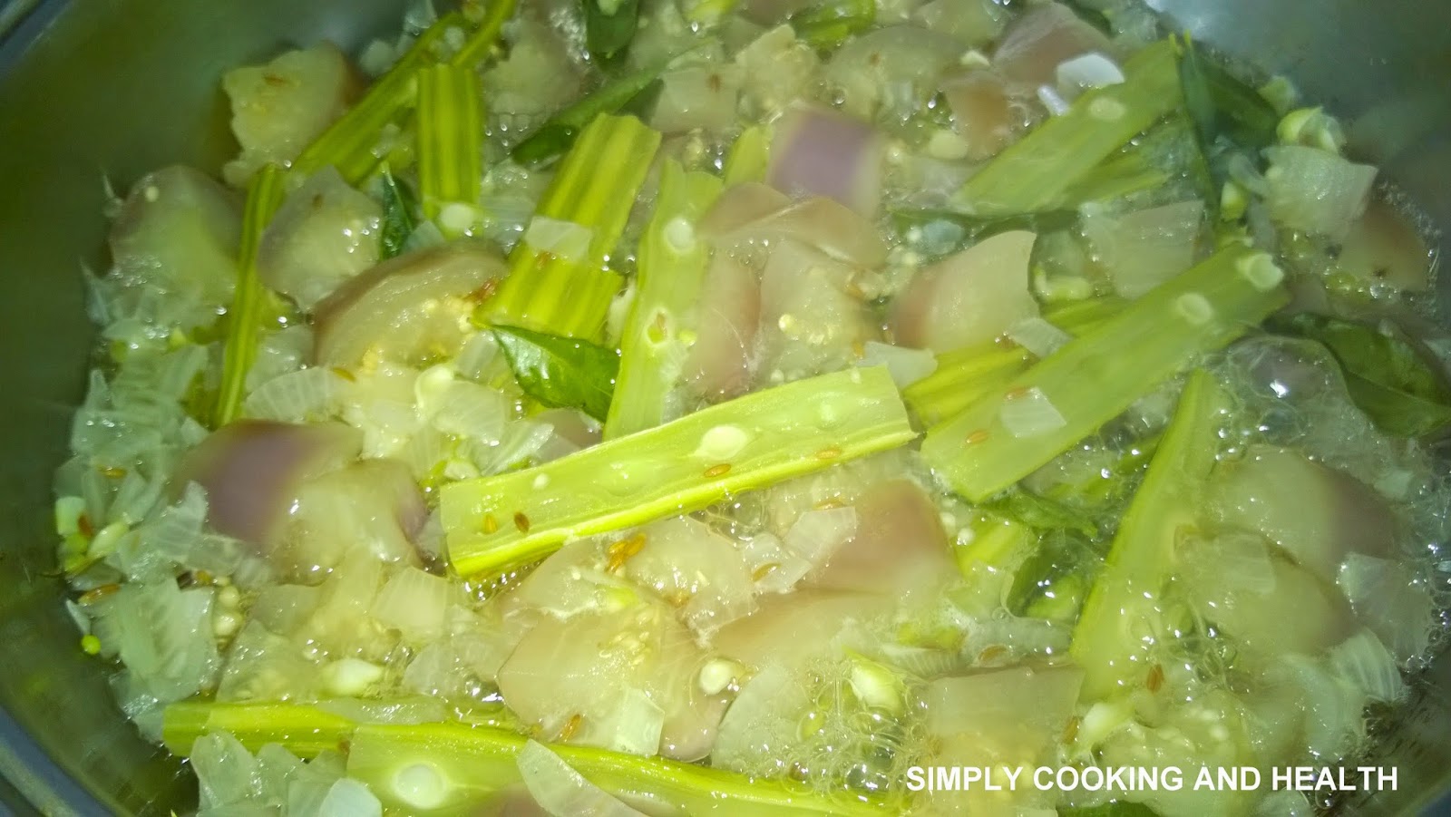 Simply Cooking and Health: Moringa pod and eggplant mild curry