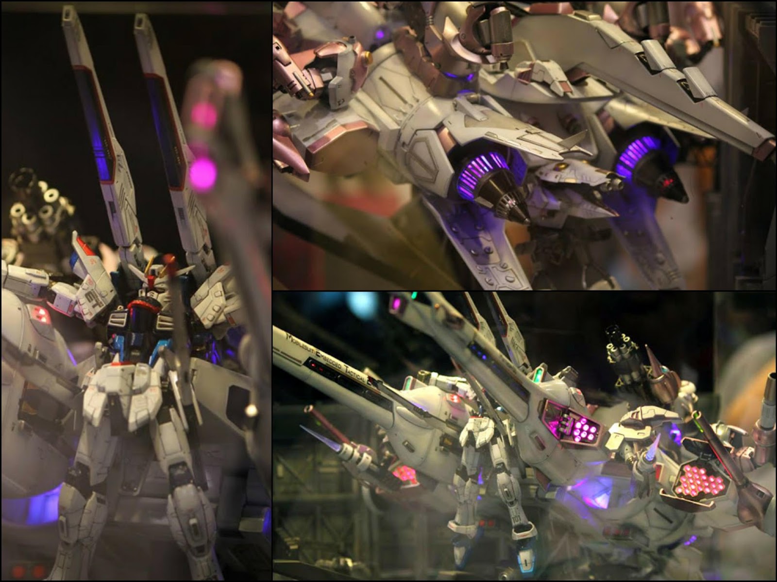 Custom Build: HG 1/144 METEOR Unit + RG Freedom Gundam with LED