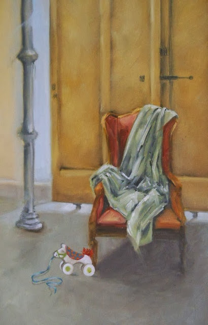 Contemporary Artists of Texas: 'Little Lost Toy' Oil Painting by Texas ...