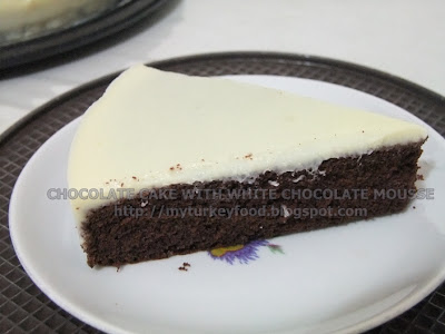 My Turkish Recipes And International Foods: CHOCOLATE CAKE WITH WHITE ...