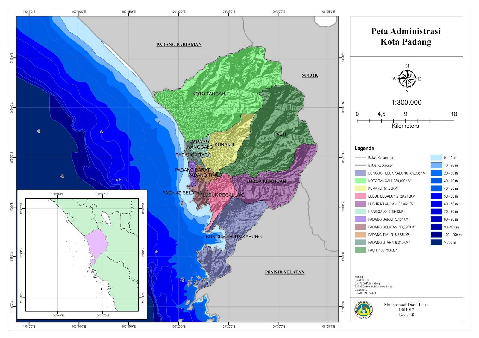 GUBUK DERITA: Peta Administrasi Kota Padang
