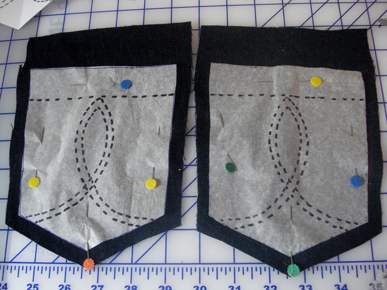 Diana's Sewing Lessons: Designing a Jeans Back Pocket