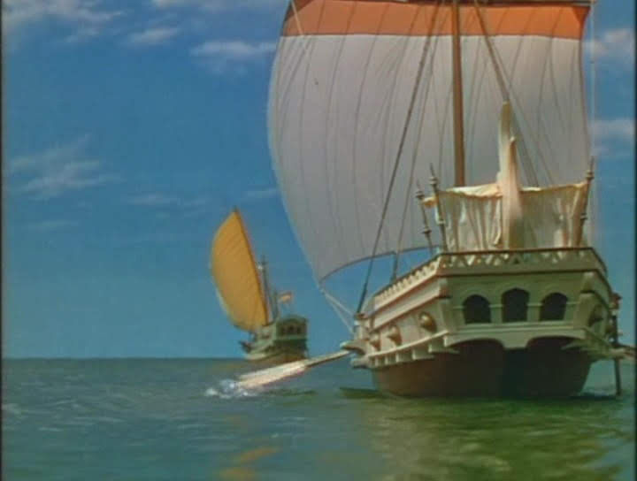 model ships in the cinema: Sinbad the Sailor 1947
