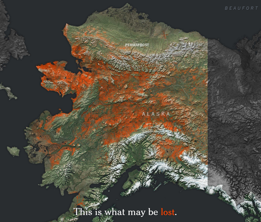 Alaska’s permafrost, shown here in 2010, is no longer permanent
